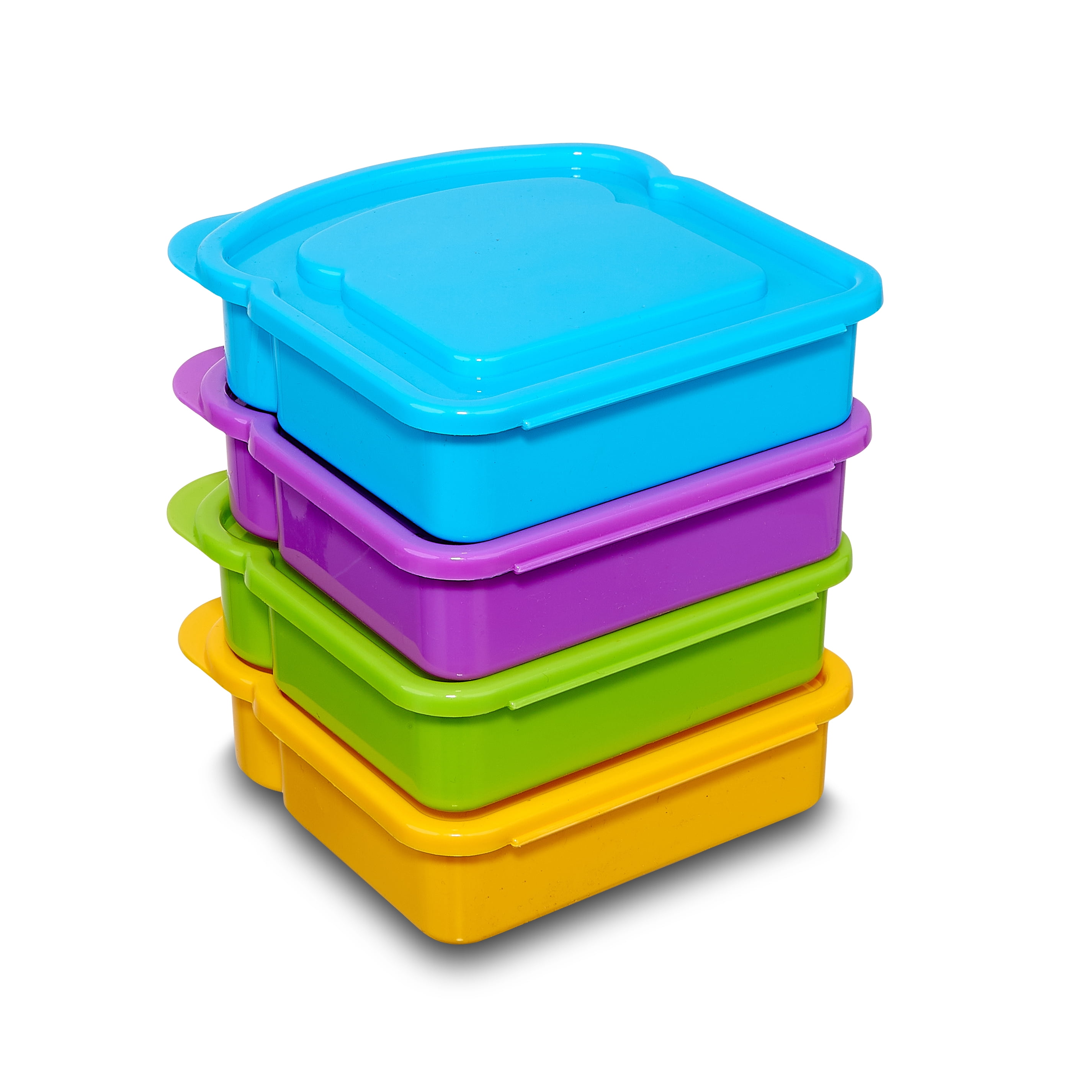Kitchen & Cabana I 4 Pack I Small Size Sandwich Containers I Fun and ...