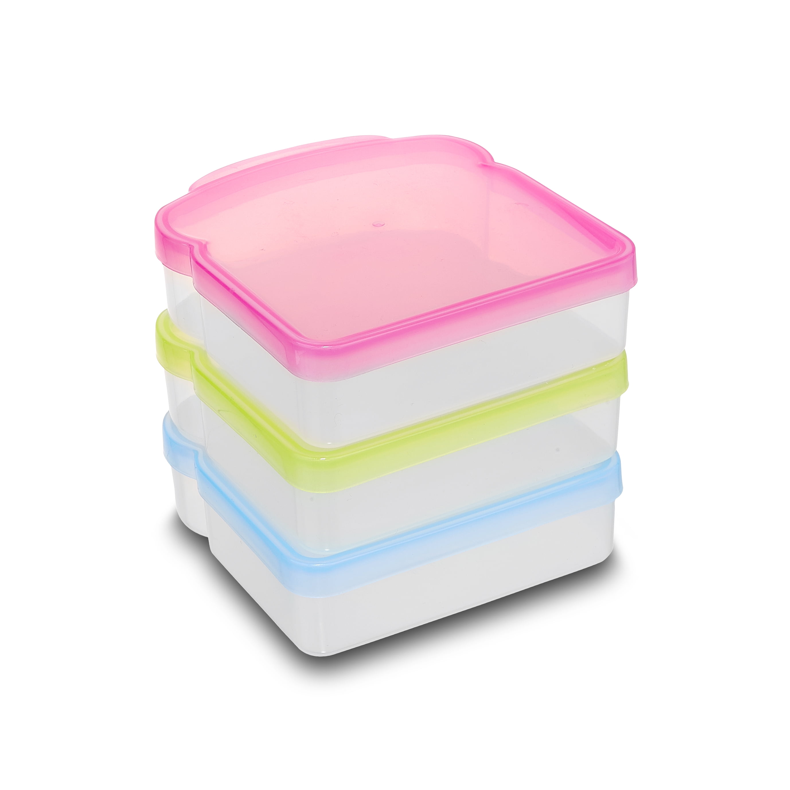 Kitchen & Cabana Multicolor BPA-Free Plastic Food Storage Container (3 ...