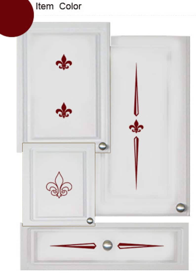 Kitchen Cabinet Decals Fleur - Walmart.com
