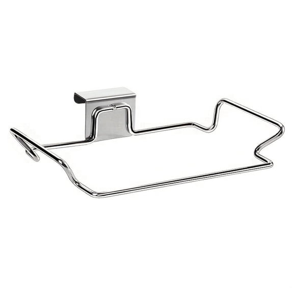 Kitchen Cabinet Door Mounted Trash Bag Holder Functional Iron Garbage ...