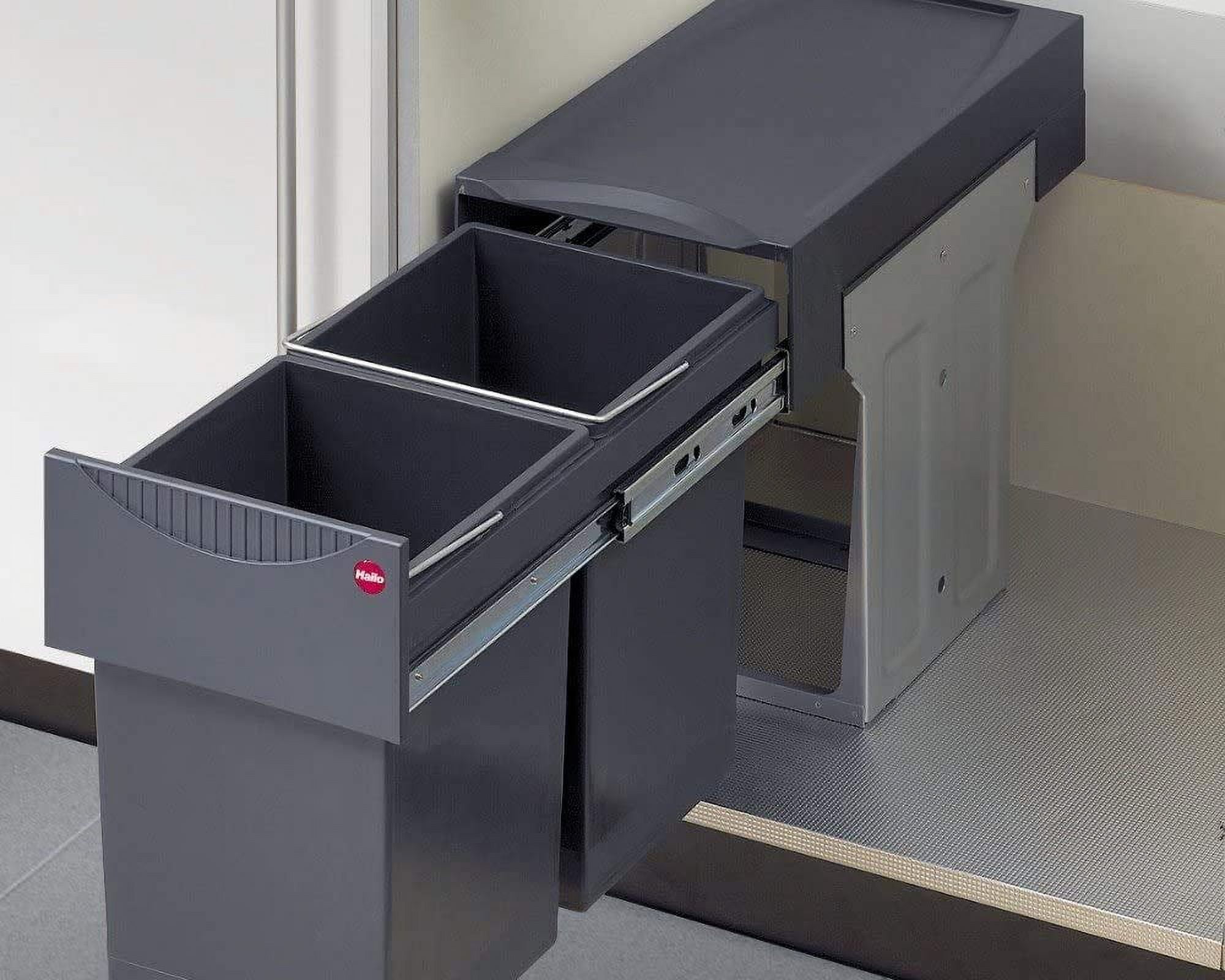 Under sink double bin store
