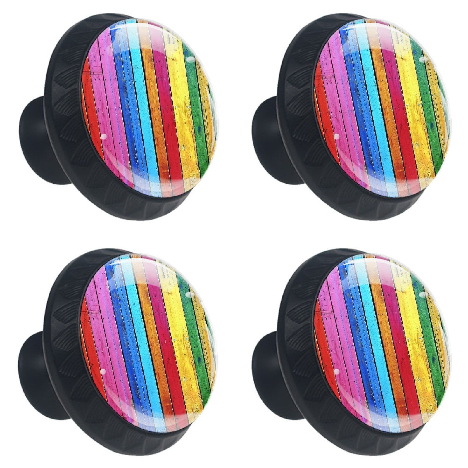 Kitchen Cabinet Drawer Pulls and Knobs,Wooden Board Rainbow Furniture ...