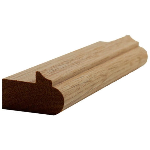 Kitchen Cabinet Light Rail EWLR12, 7/8" x 1-3/8", Red Oak, 95 ...