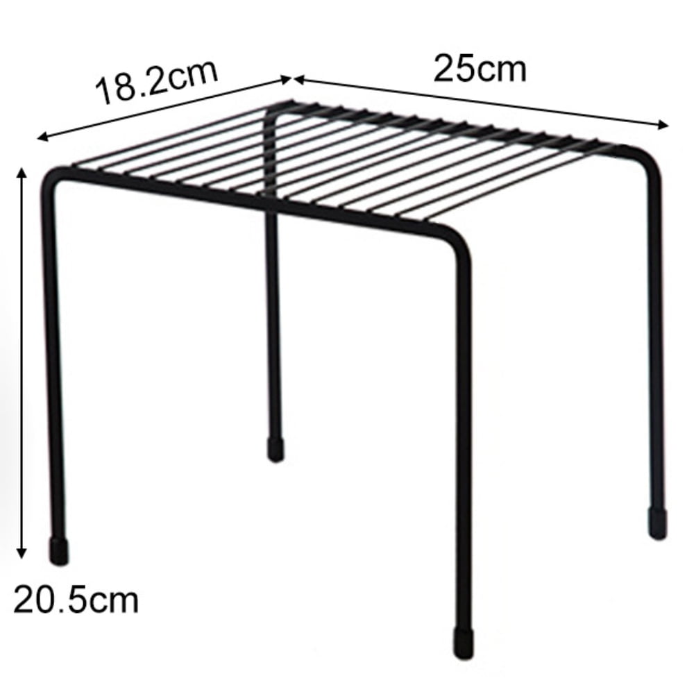 Kitchen Cabinet Organizer Shelf Iron Storage Rack Holder Bathroom ...