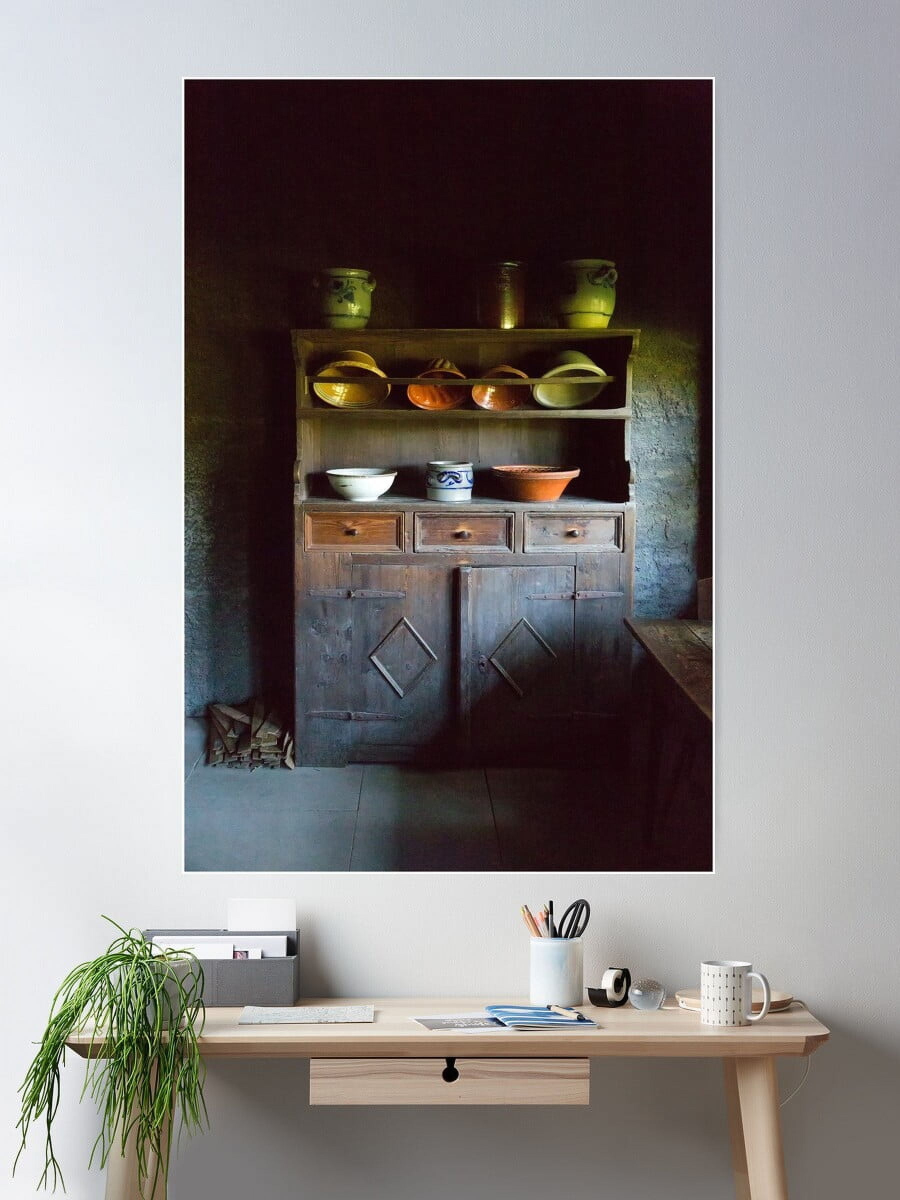 Kitchen Cabinet Poster Wall Art, Modern Wall Decor For Living Room ...