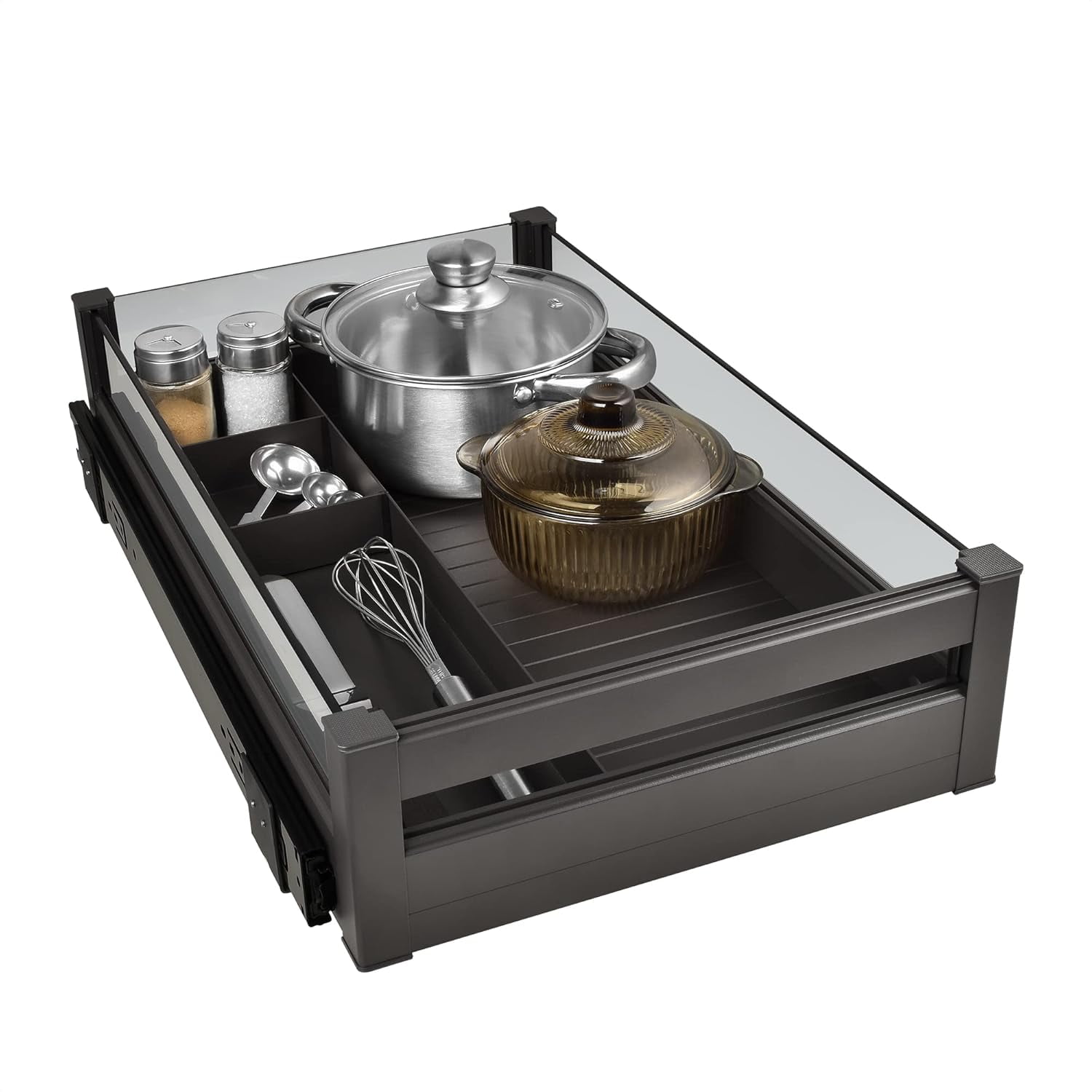 Kitchen Cabinet Pull Out Drawer Heavy Duty Slide Out Shelves with ...