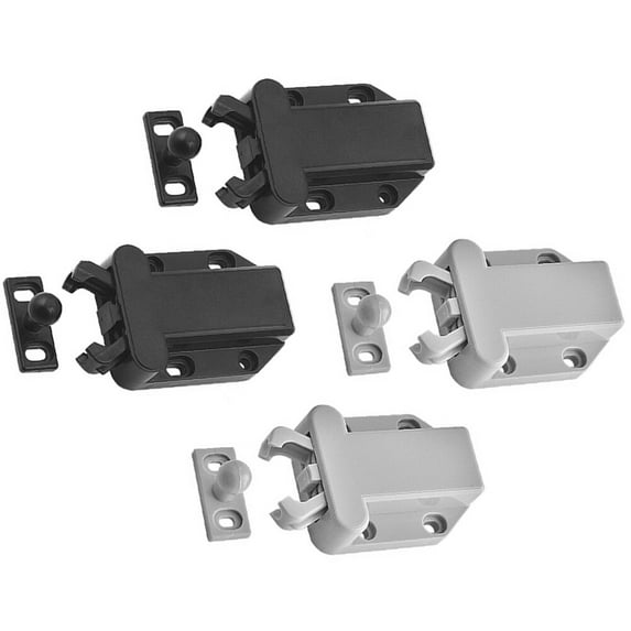 Kitchen Cabinets 4 Pcs Gate Latch The Door Plastic Push Touch Cupboard ...