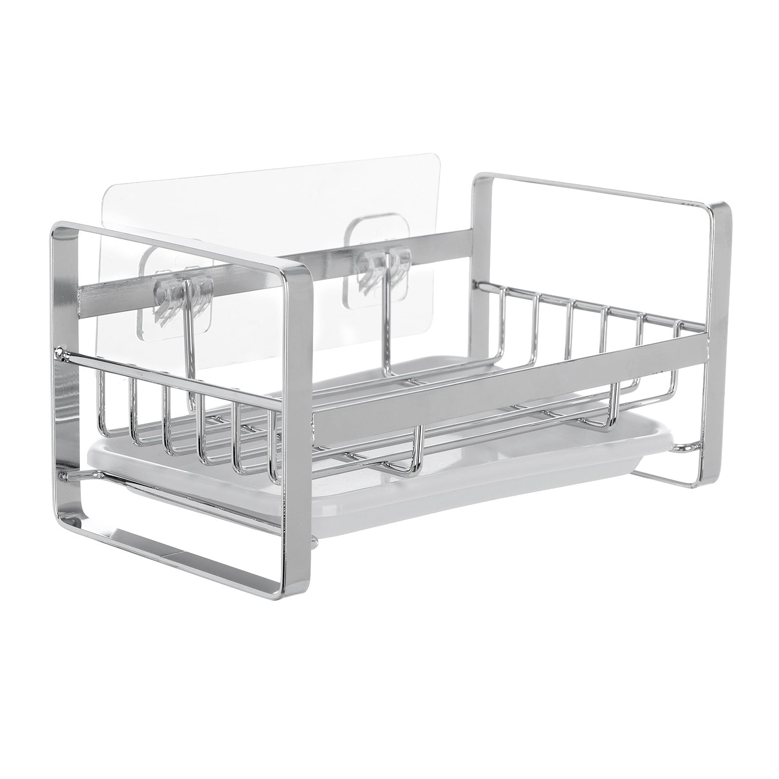 Kitchen Caddy Organizer Sponge Holder for Tray Drainer Rack Dish Rags ...