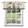 Kitchen Cafe Valance Curtain for Small Windows,Farmhouse Kitchen Baker ...
