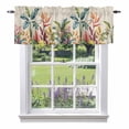 Kitchen Cafe Valance Curtain for Small Windows,Tropical Banana Palm ...