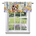 Kitchen Cafe Valance Curtain for Small Windows,Welcome to Spring Words ...