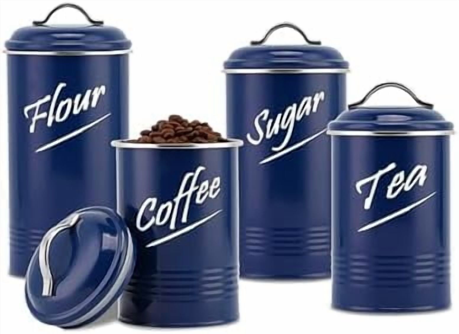 Kitchen Canister Sets for Countertop Food Storage Containers Stainless ...