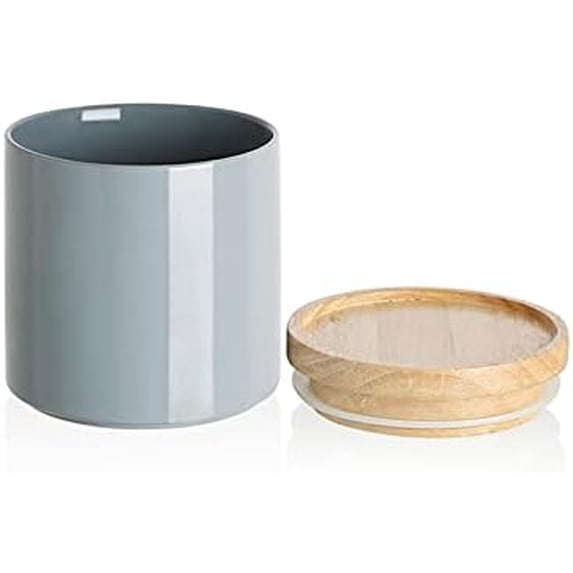 Kitchen Canisters Ceramic Food Storage Jar, Stackable Containers with ...