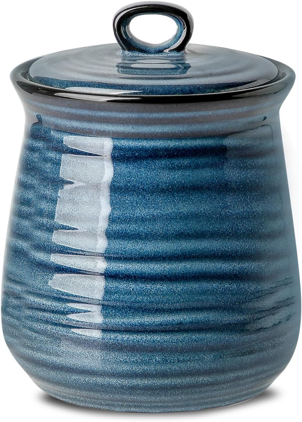 Kitchen Canisters Set with Airtight Lid for Countertop, Ceramic Vintage ...