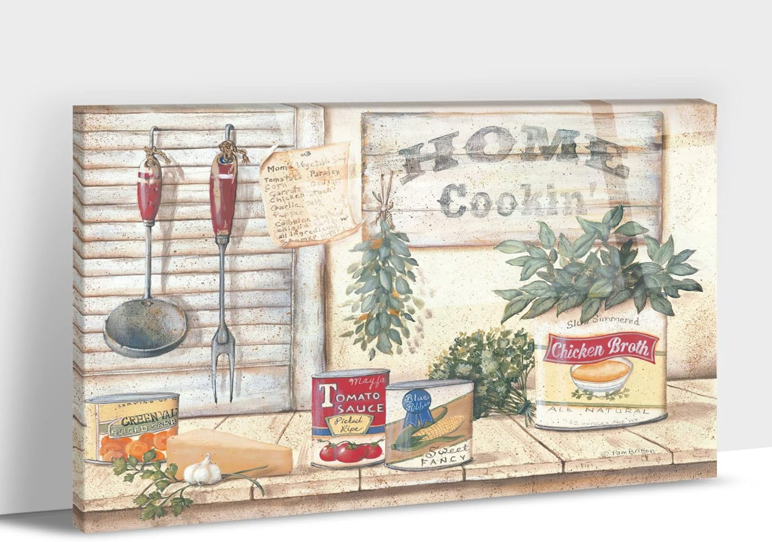 Kitchen Canvas Wall Art - Farmhouse Wall Art For Decor Bathroom, Rustic ...