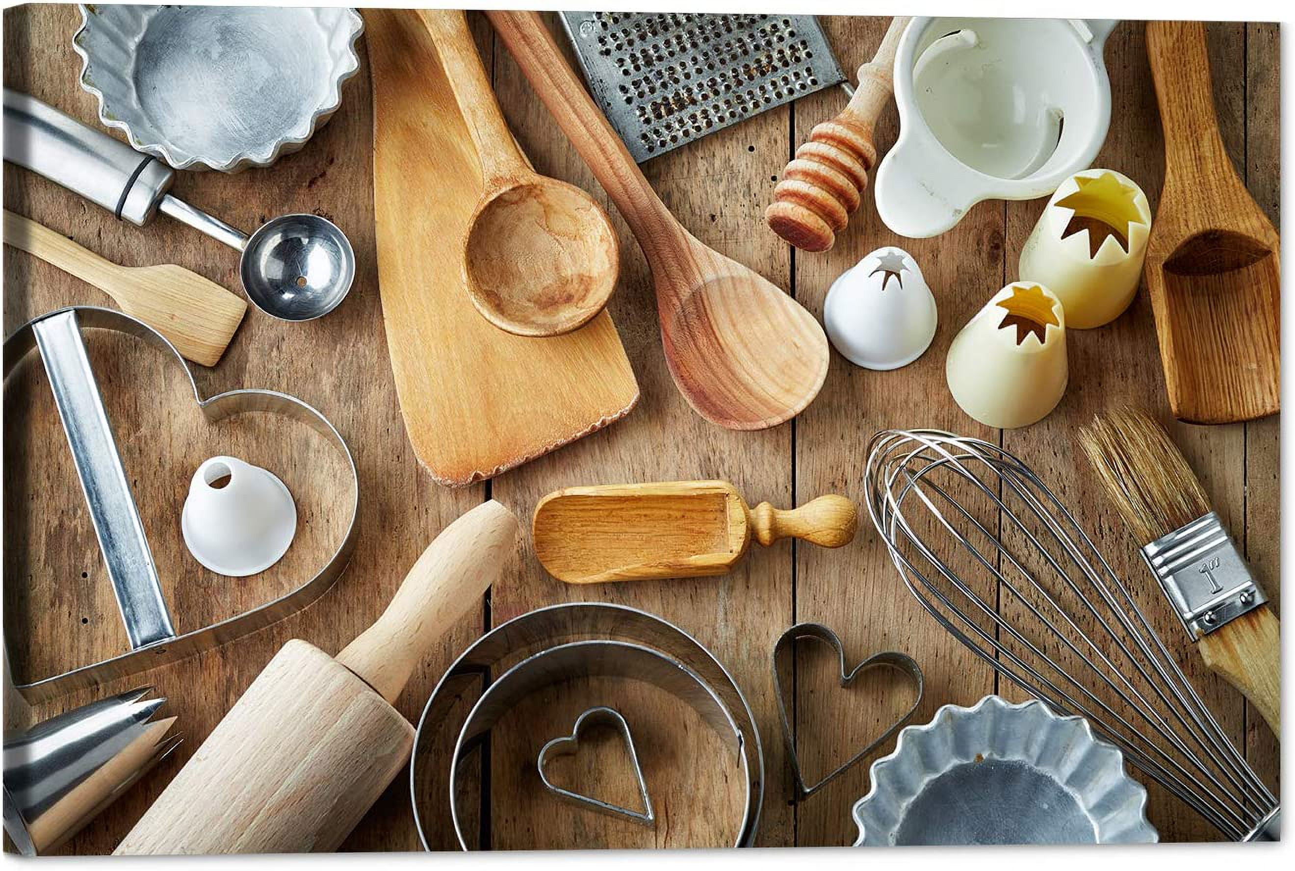 Kitchen Canvas Wall Art Kitchenware Picture Dining Room Canvas Painting ...