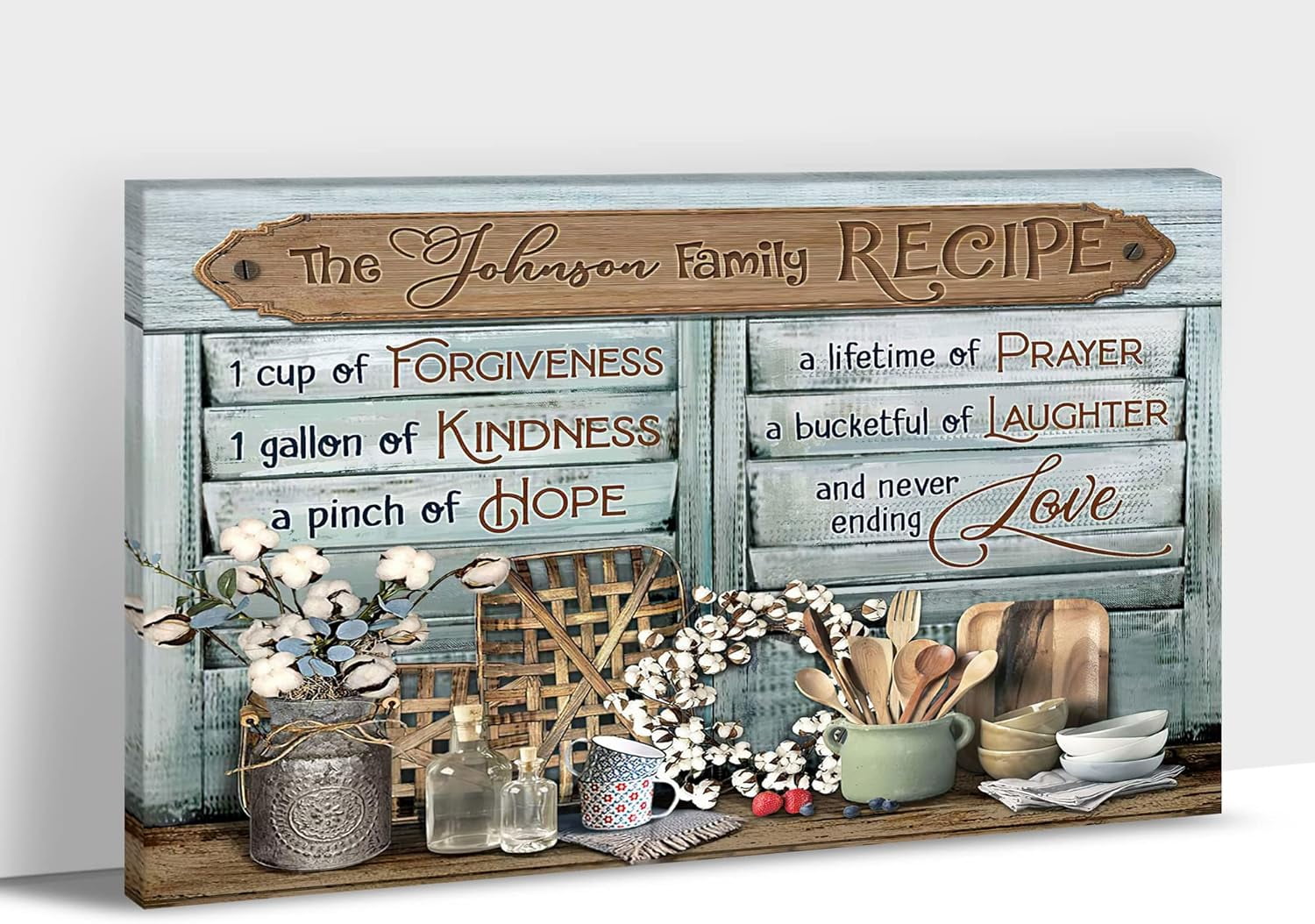 Kitchen Canvas Wall Art - Rustic Kitchen Pictures for Wall Decor ...