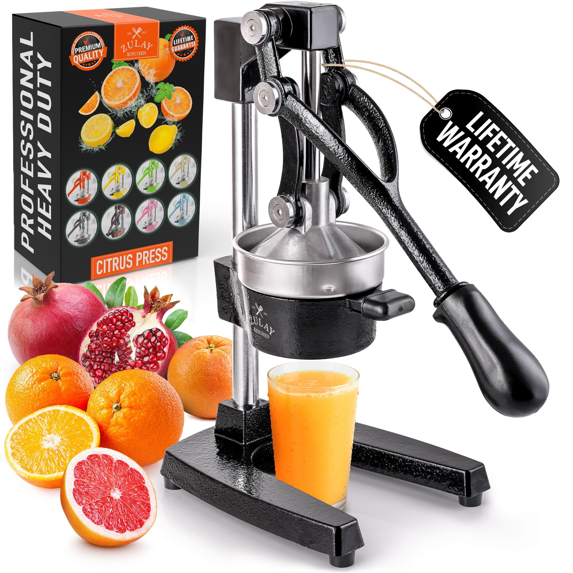 Kitchen Cast Iron Juicer – Heavy-duty manual juicer with removable ...