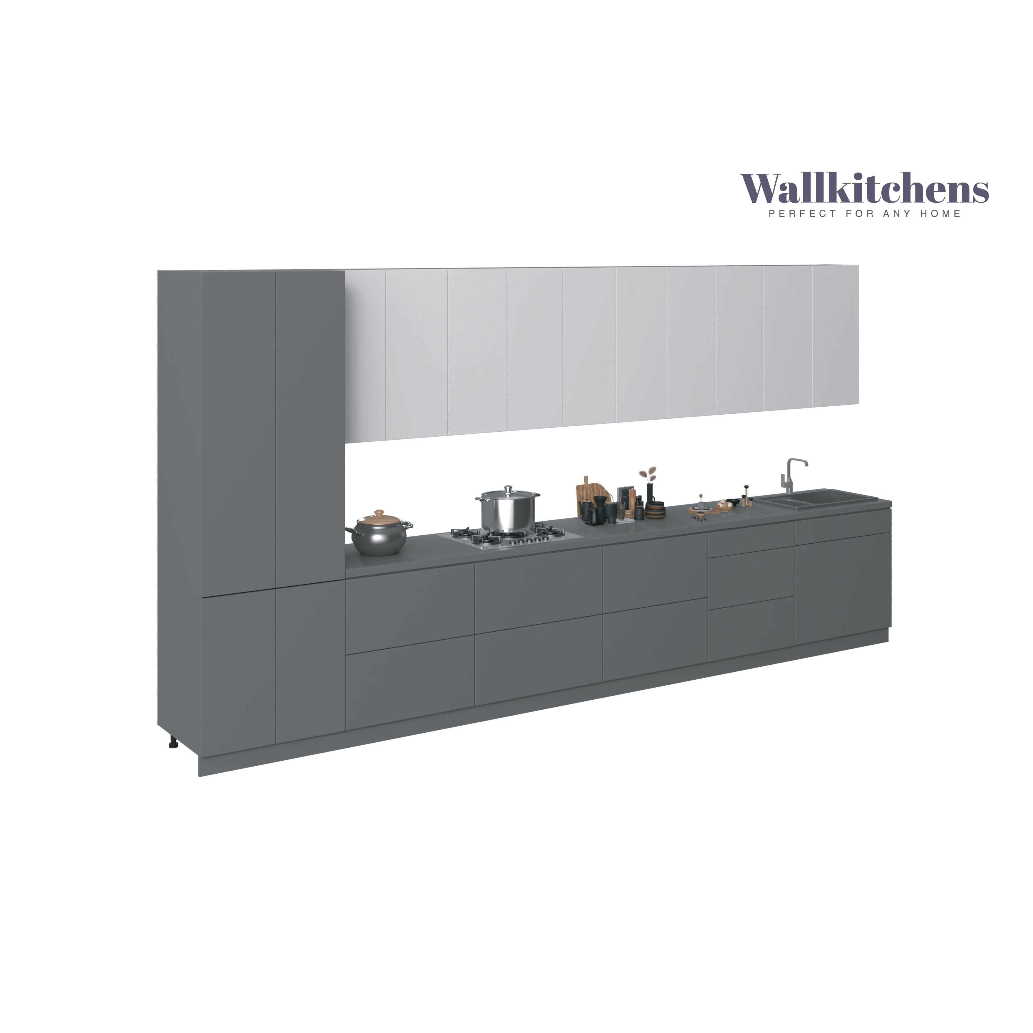 Kitchen Celestial Collection Gray & White Gloss Color Base Size 15Ft ...