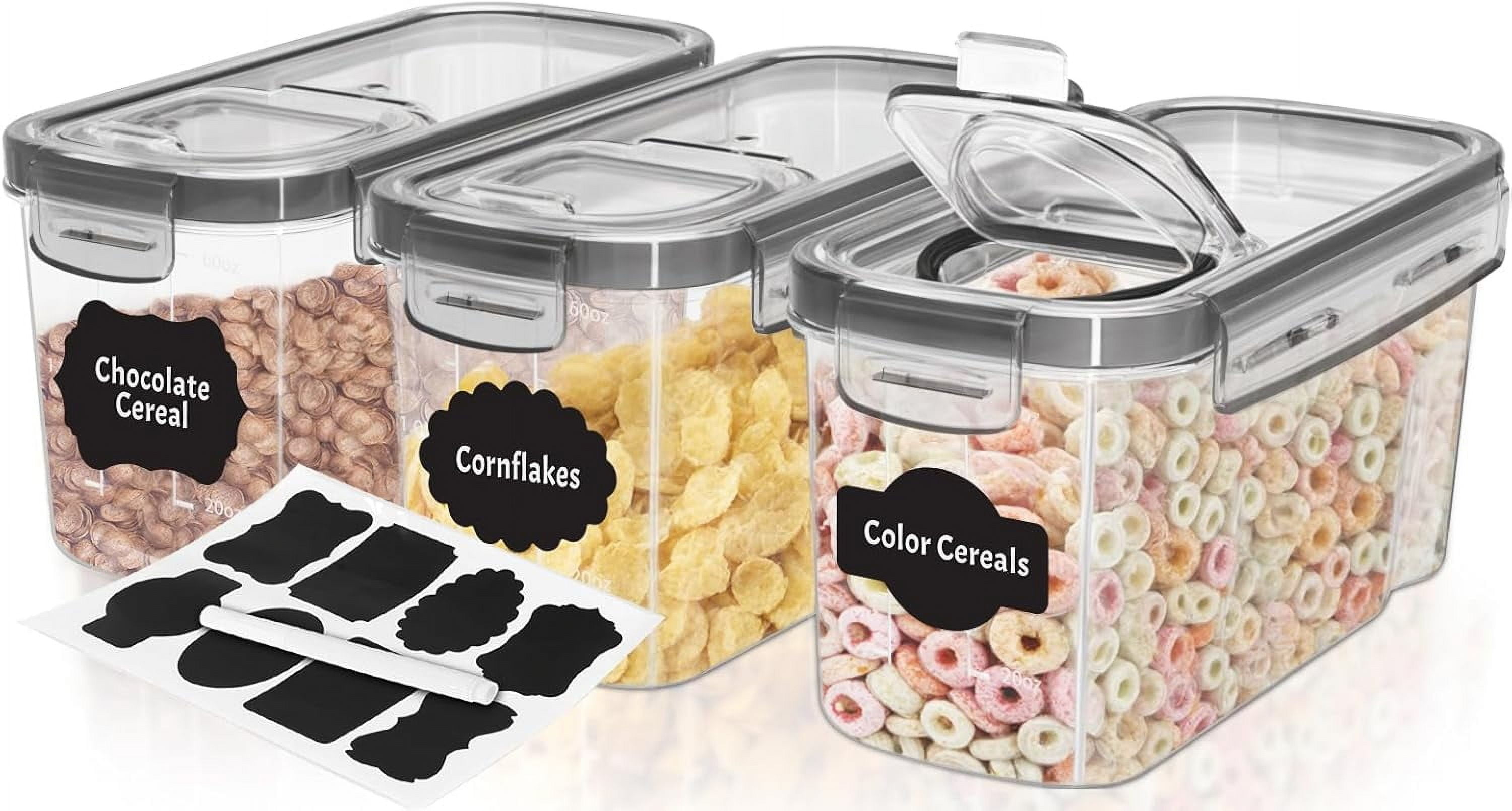 Kitchen Cereal Container Storage - Liter Airtight Food Storage ...