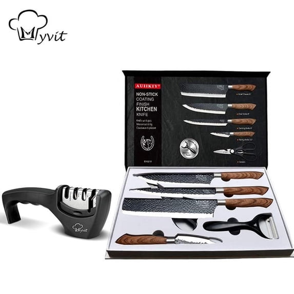 Kitchen Chef Knife Knives Set Stainless Steel Forged Knife Nakiri ...