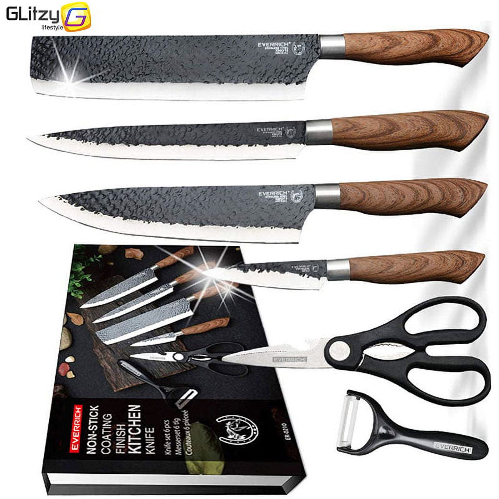 Kitchen Chef Knife Set, 8 Inch Slicing Knife Cleaver Knives with ...
