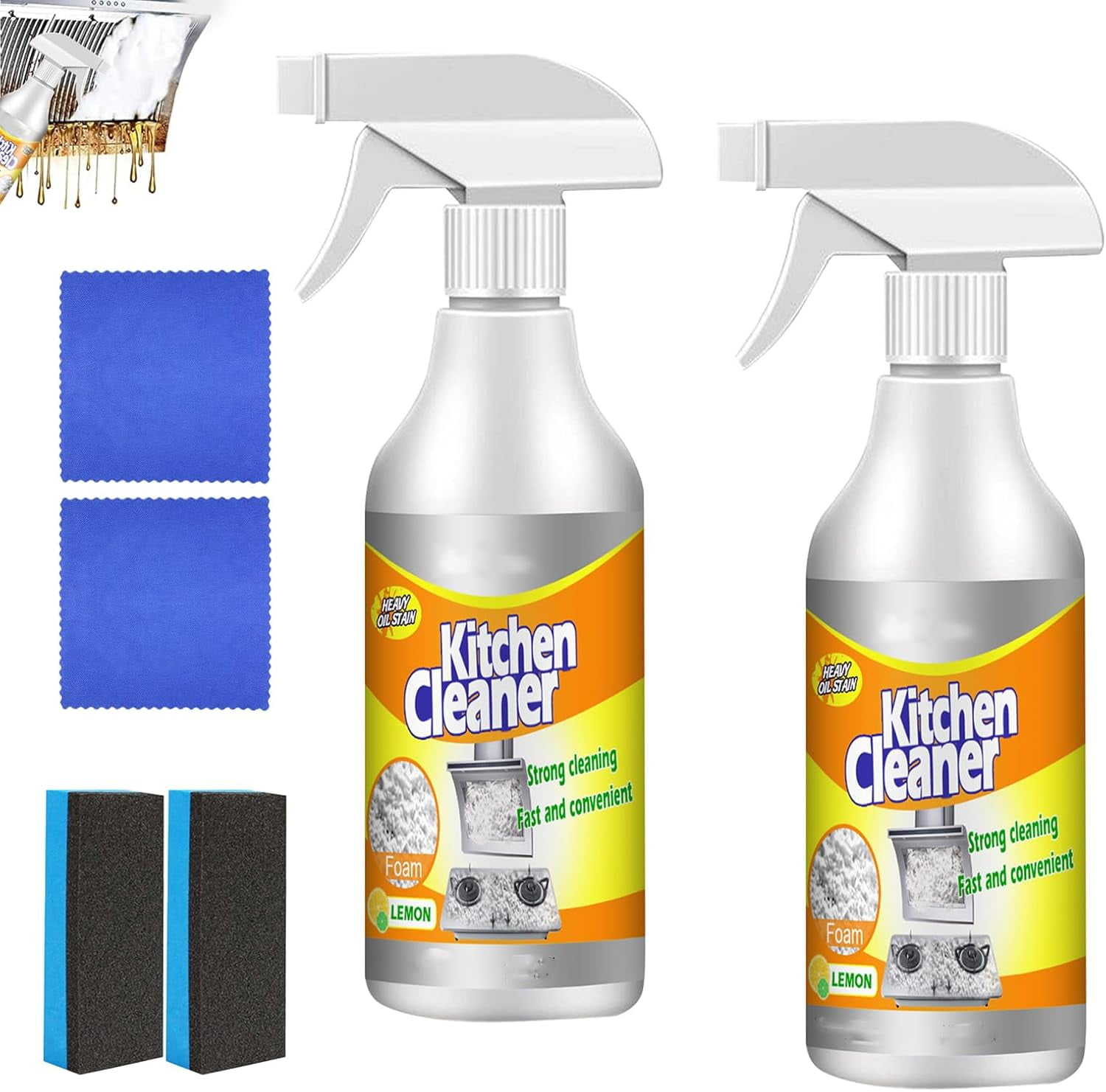 Kitchen Cleaner Aibo, Kitchen Foam Cleaner Spray for Stubborn Stains ...