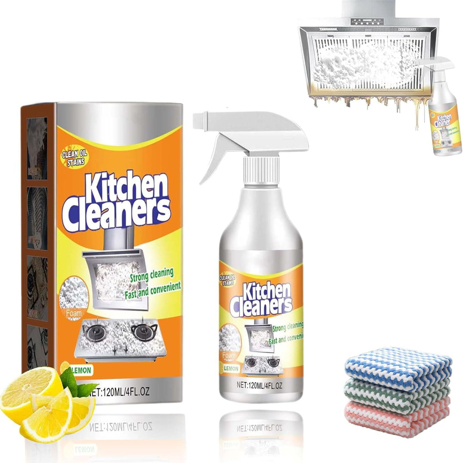 Kitchen Cleaner Aibo,Kitchen Foam Cleaner, Stubborn Stains Cleane,Magic ...