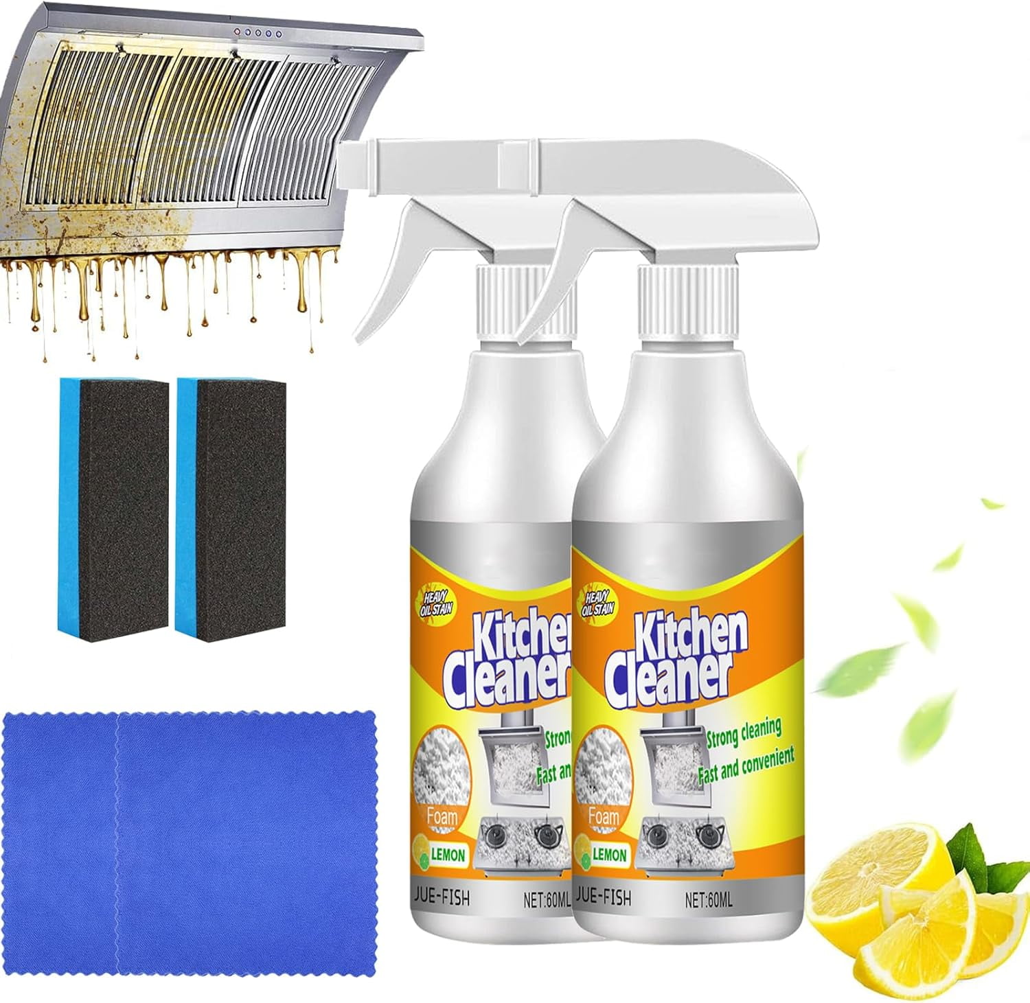 Kitchen Cleaner Aibo, Magic Brush Pro Cleaner Spray, Kitchen Foam Cleaner, All-Purpose Kitchen ...