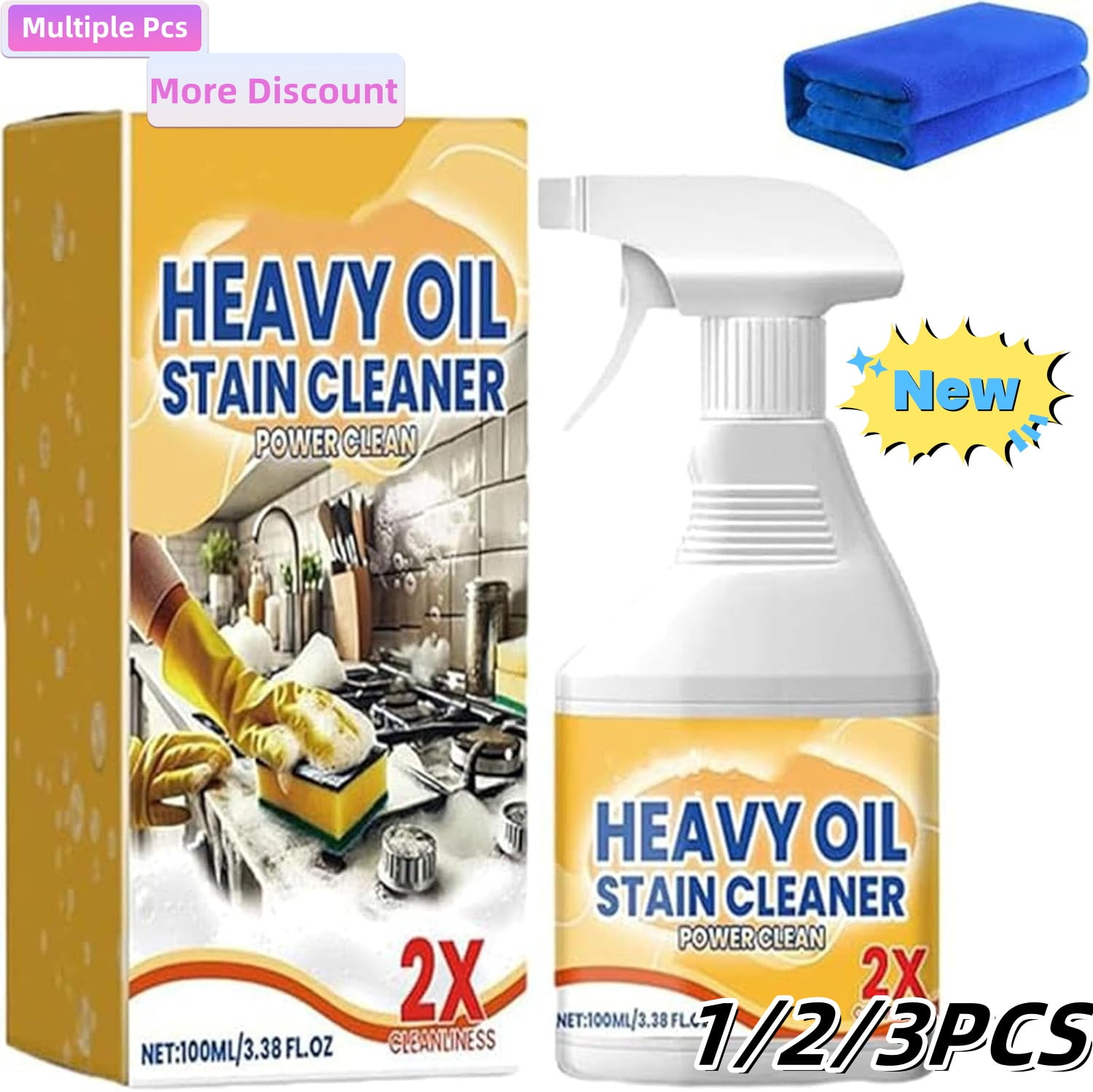 Kitchen Cleaner Spray,Degreaser Cleaner Heavy Duty,Glass Cooktop Cleaner,Oven Cleaner Heavy Duty ...