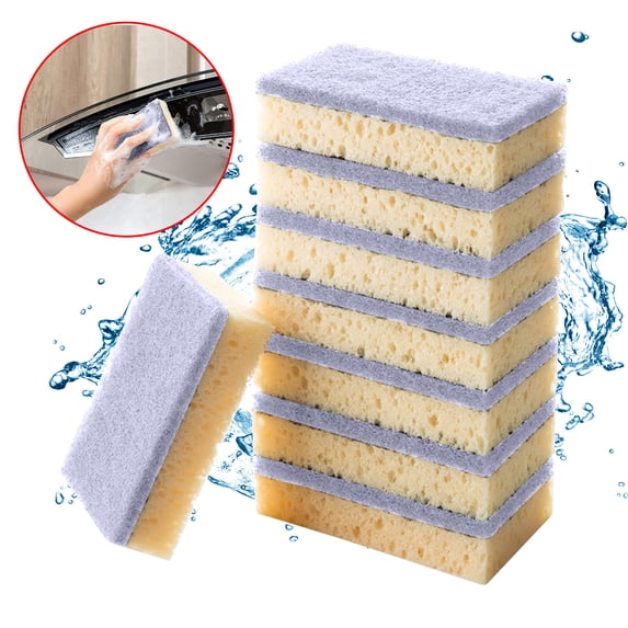 Kitchen Cleaning Brush,High-density Wave Dishwashing Sponge Wipe ...
