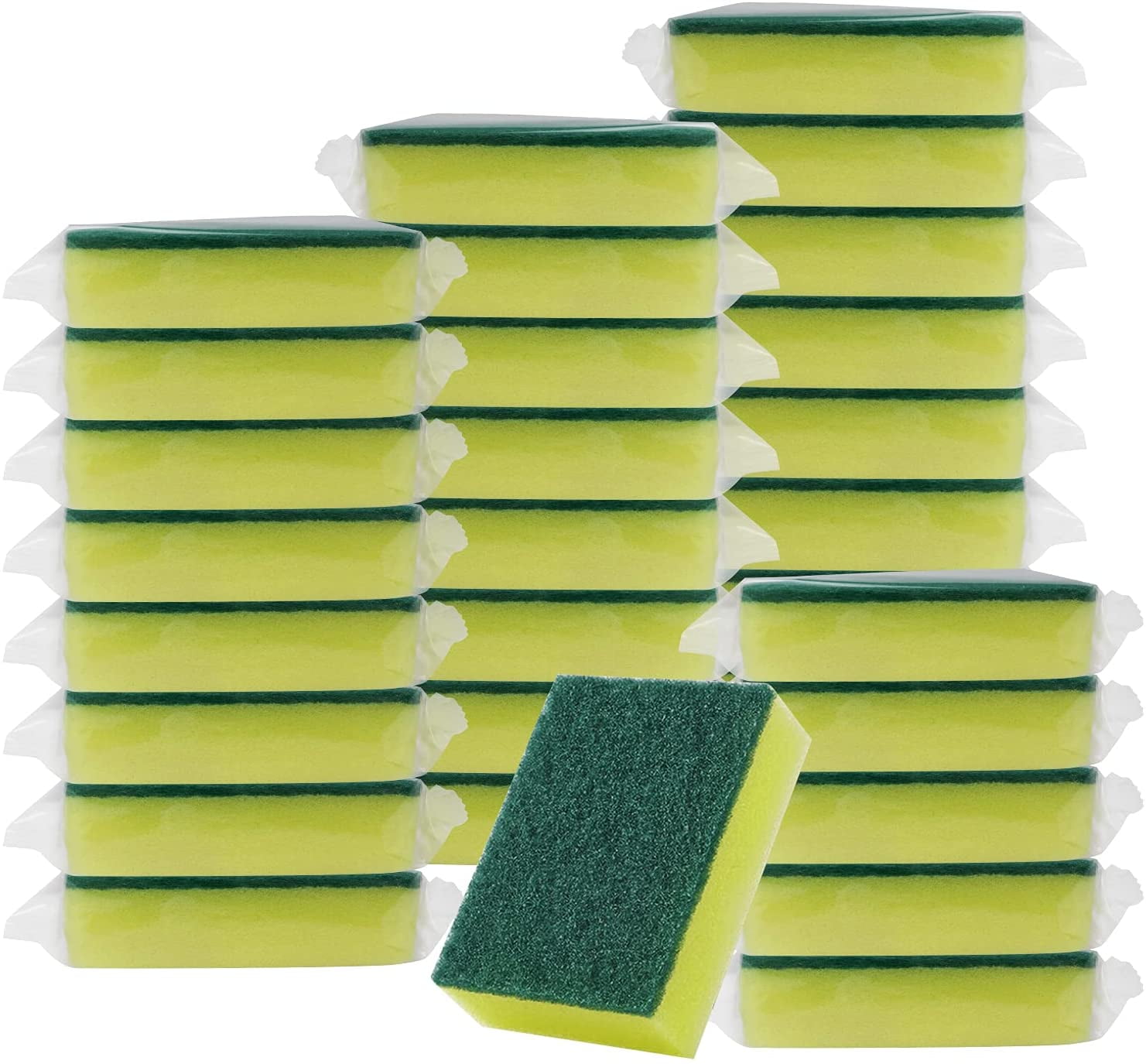 "Dockapa Kitchen Sponges, 30 Pack Non-Scratch Dish Sponges, 4.3""x2.8 ...