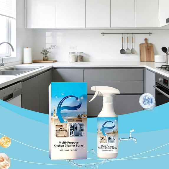 Kitchen Cleaning Spray Degreaser 120ml | Fast-Acting Multi-Surface ...