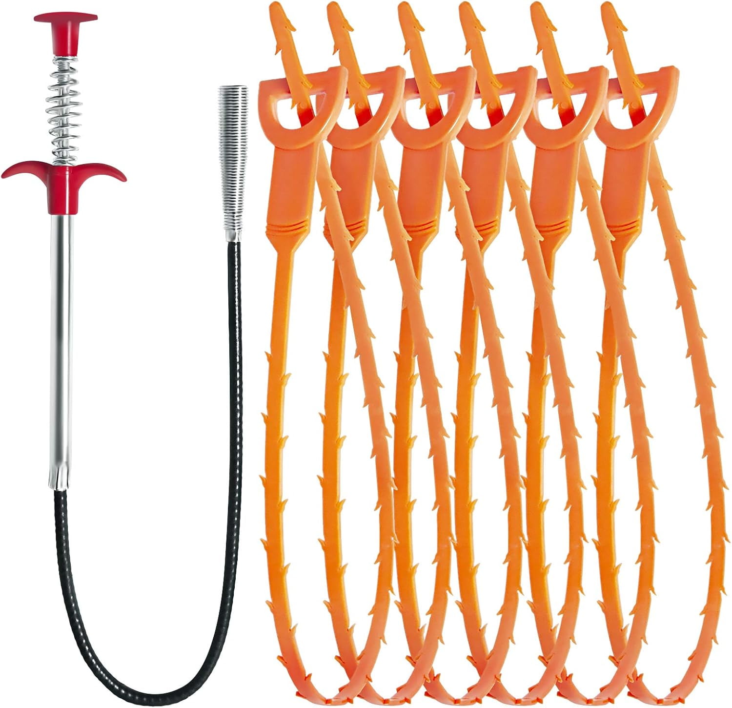 Kitchen Cleaning Tools, Easy Operation Sink Snake Cleaner With Durable ...
