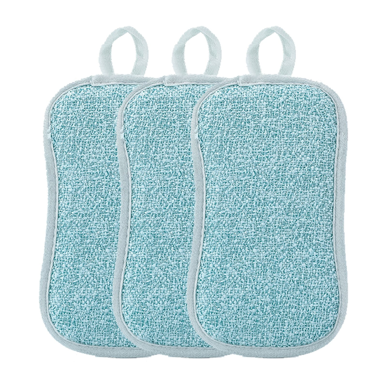 Kitchen Cleaning Towel Grease Wiping Rags Absorbent Dish Cloth 2Sided ...