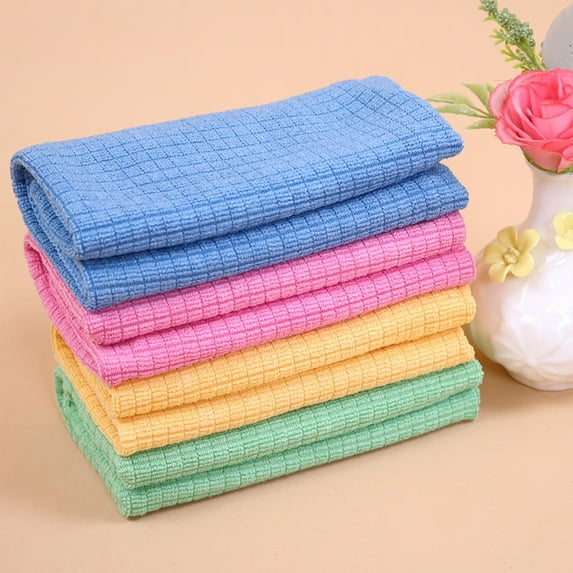 Kitchen Cloths Set, Reusable Dish Towels, Premium Fiber, Absorbent ...