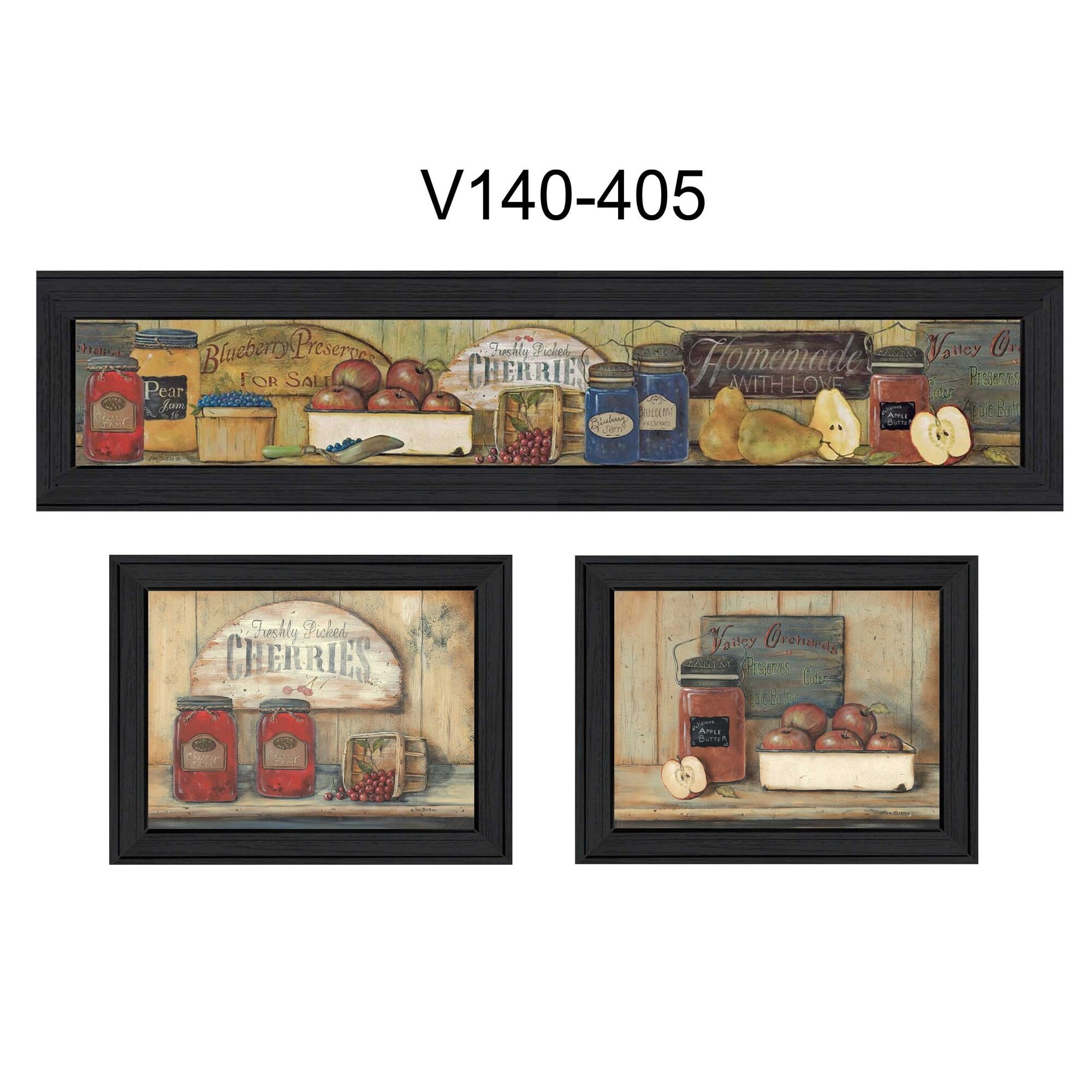 Kitchen Collection By Pam Britton Printed Wall Art Wood Multi-Color ...