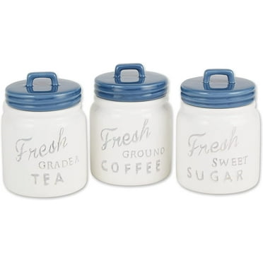 The GG Collection Acanthus 3 Piece Kitchen Canister Set - Walmart.com