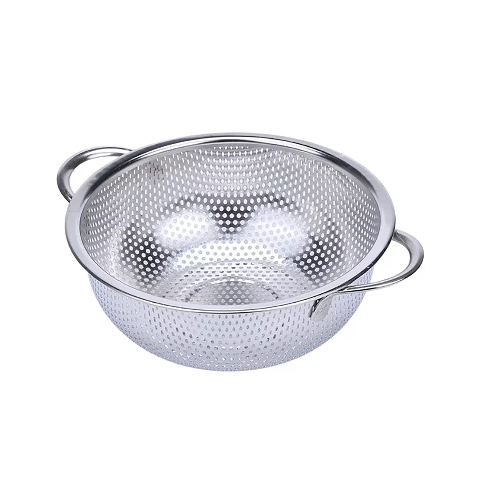 Kitchen Collection Colander Strainer Pierced Stainless Steel Large Fine ...