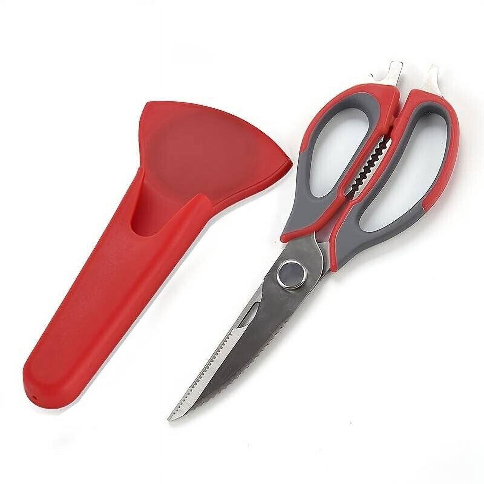 Kitchen Come-Apart Kitchen Shears Heavy Duty FREE Holder Green ...