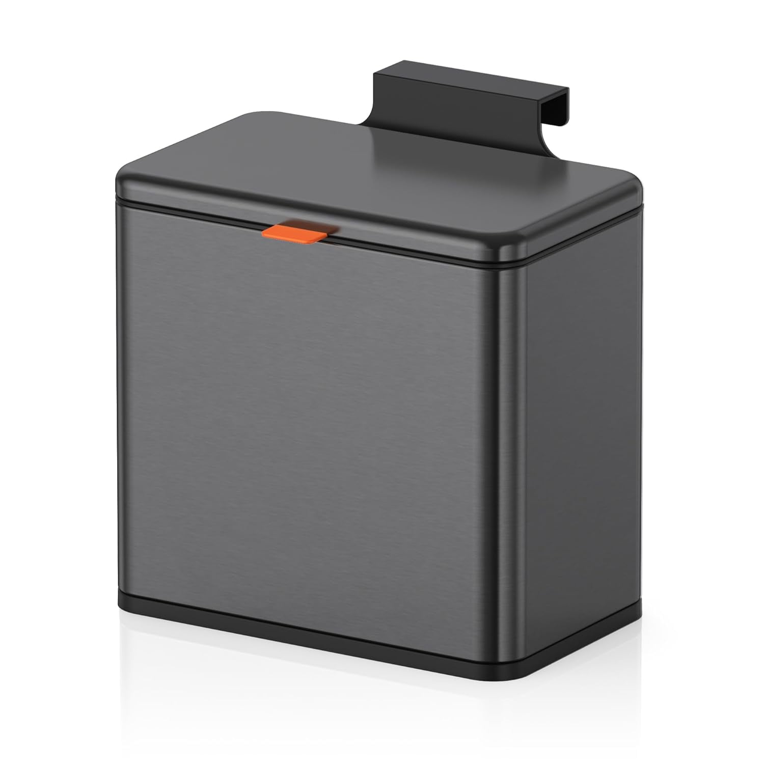 Kitchen Compost Bin Hanging Trash Can with Lid 1.05 Gallon Stainless ...