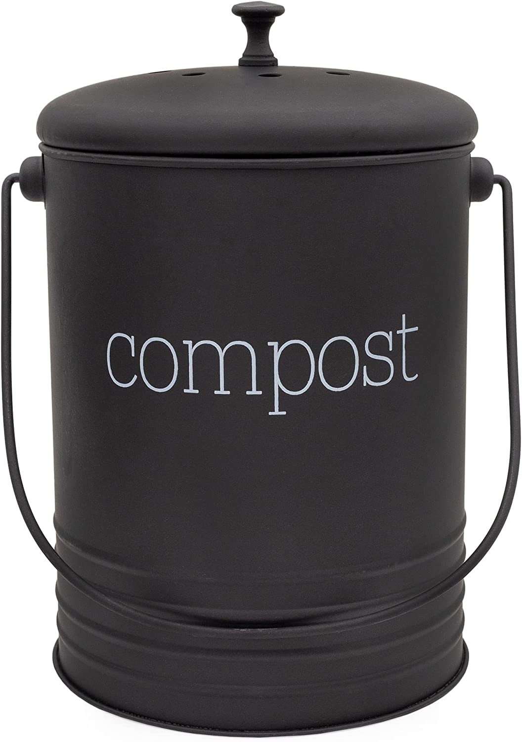 Kitchen Compost Bin for Countertop | 1.3 Gallon Composting Bucket with ...