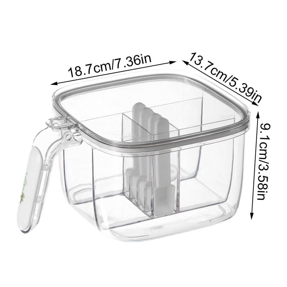 Kitchen Condiment Jars Kitchen Container Salt Pepper Box Sugar Bowl ...
