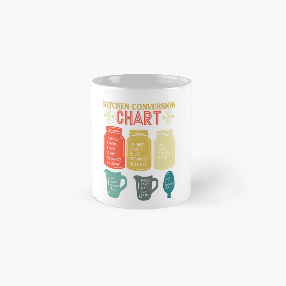 Kitchen Conversion Chart Cooking Chart unny Che Classic Mug - Walmart.com