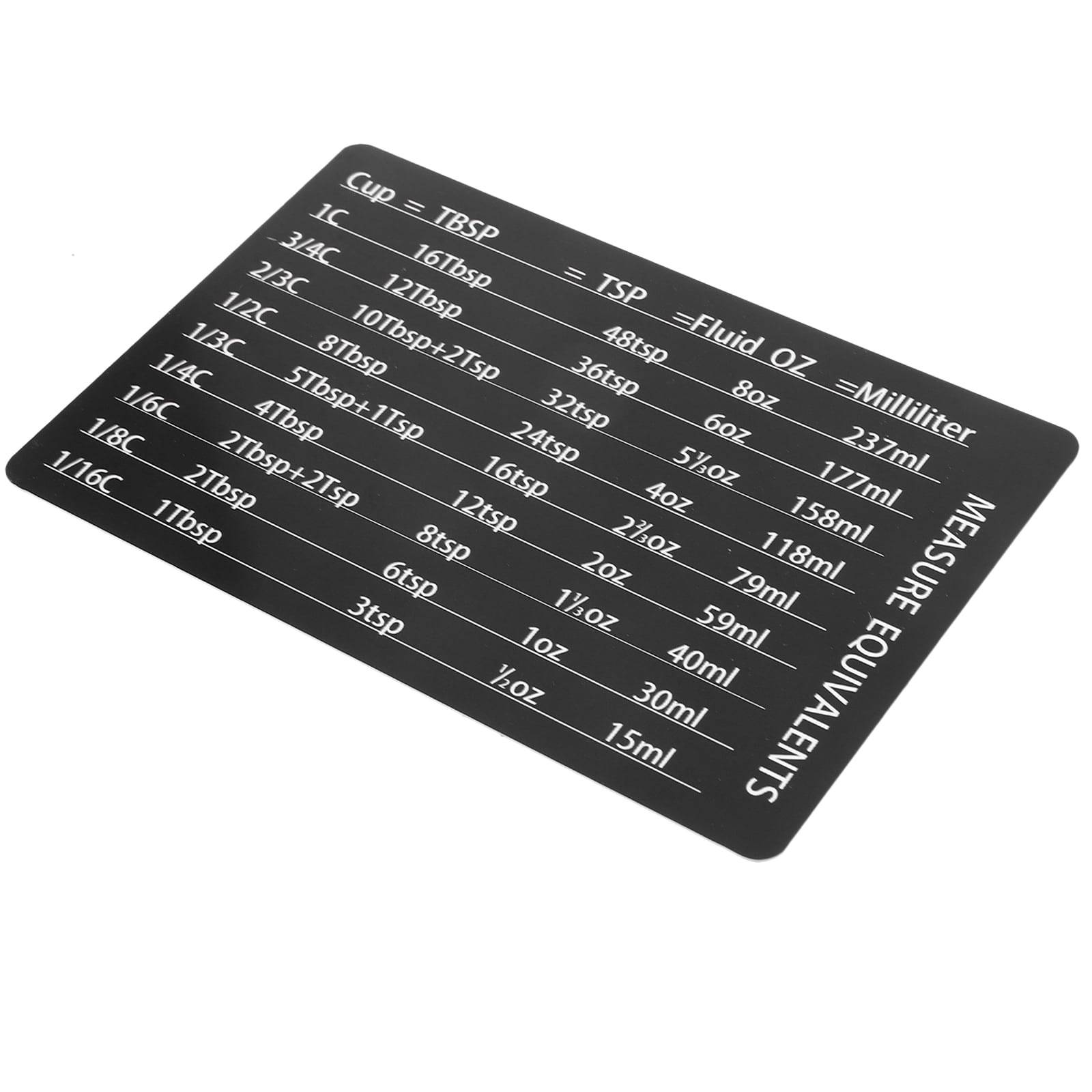 Kitchen Conversion Chart Magnet Maker Scale Comparison Table - Walmart.com