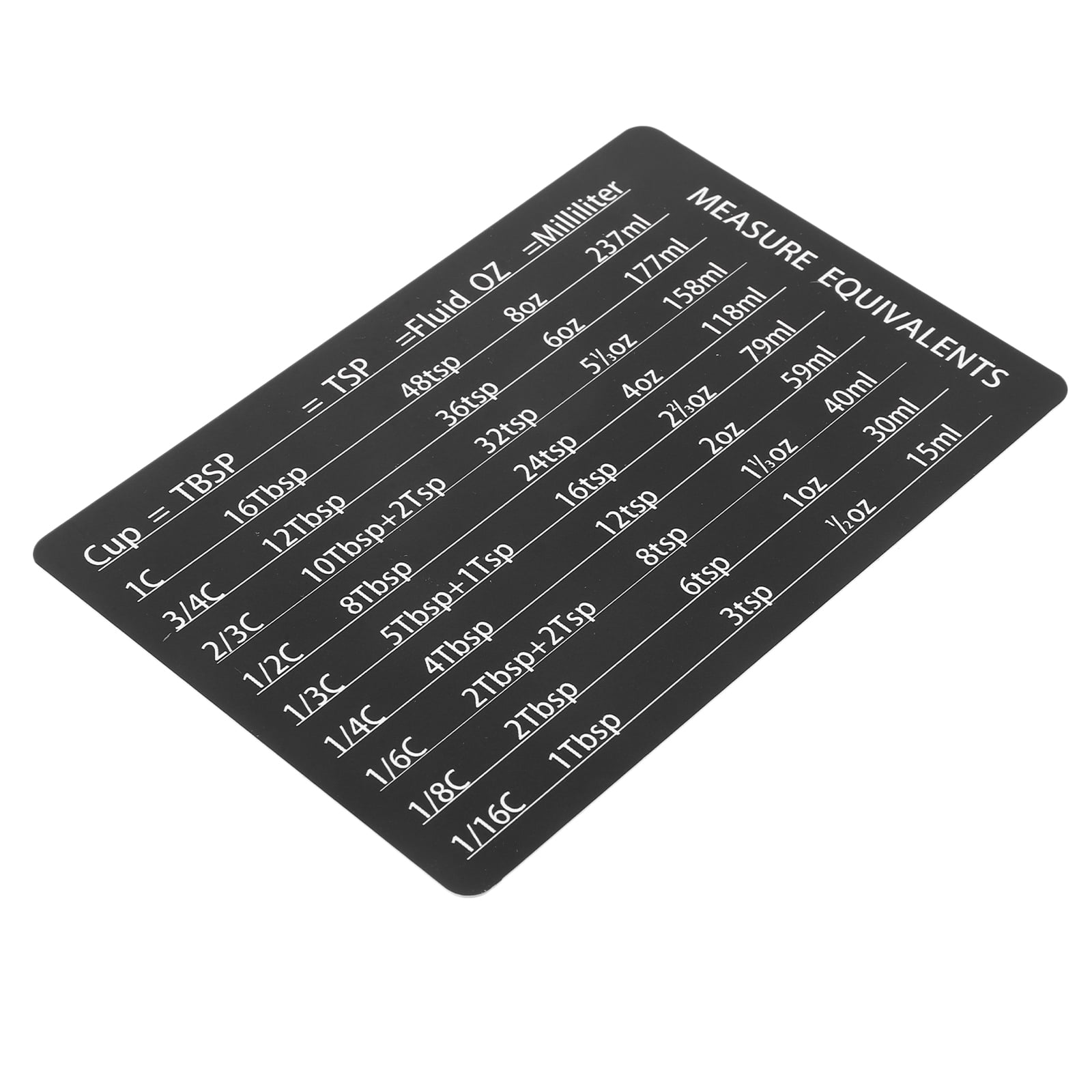 Kitchen Conversion Chart Magnet Strip Scale Comparison Table - Walmart.com