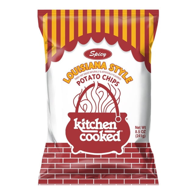 Kitchen Cooked Spicy Louisiana Style Potato Chips, 8.5 oz Bag - Walmart.com