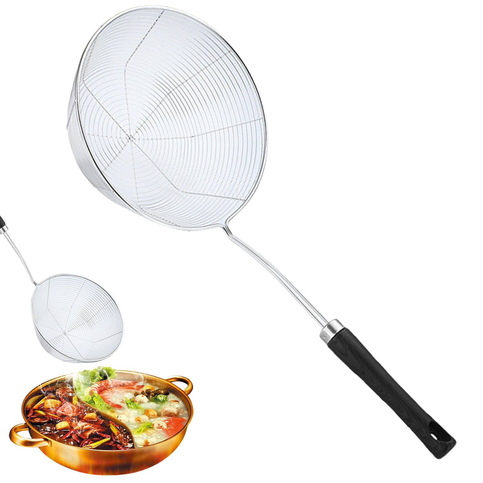 Kitchen Cooking And Frying Special Filter Strainer Spoon Stainless ...