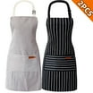 Better Houseware Adjustable Striped Apron (Red) 1685/R - Walmart.com