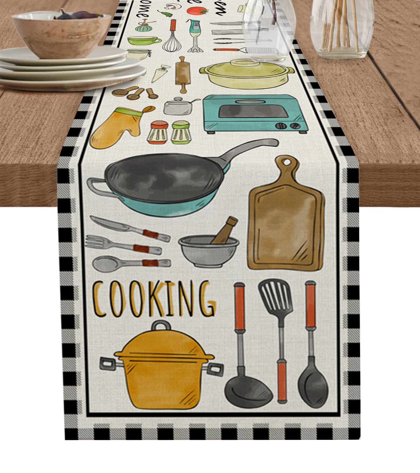 Kitchen Cooking Table Runner ration Home r Dinner Table ration Table r ...